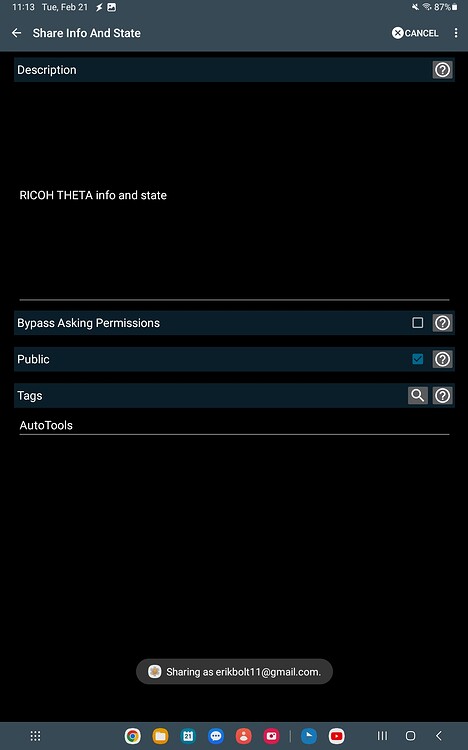 Using Tasker On Android To Run Api Commands Automatically Api Usage Camera 360 Developer