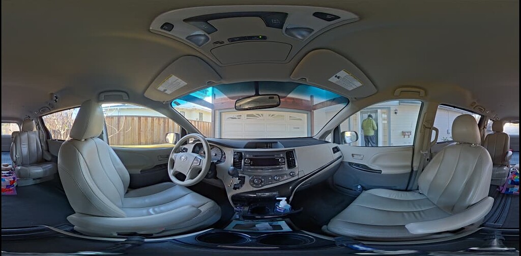 Car interior cubemap projection for equirectangular to square "close up ...